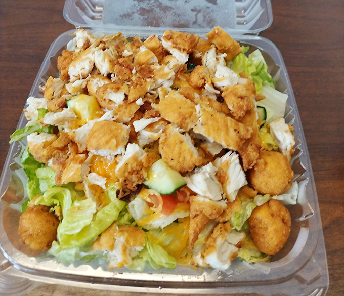 When you need something green but can't abandon barbecue&mdash;crispy chicken atop fresh greens creates the illusion of health with all the satisfaction.