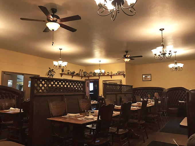 The dining room whispers of countless celebrations, first dates, and "just because" dinners. These tables have hosted more happy memories than most therapists.