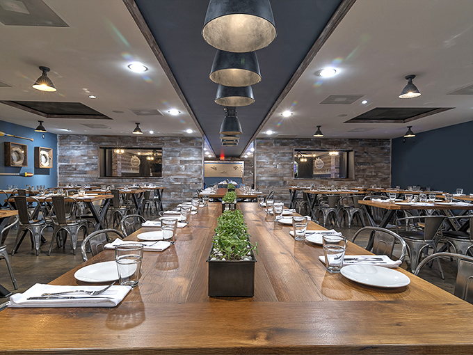 Spacious dining rooms accommodate everything from intimate dates to family celebrations without losing that neighborhood charm.