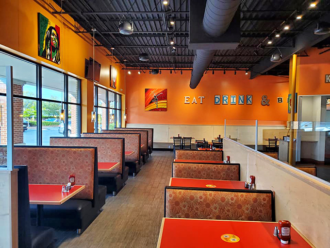 Booths designed for lingering conversations and the kind of comfort that makes you order that second cup of coffee.