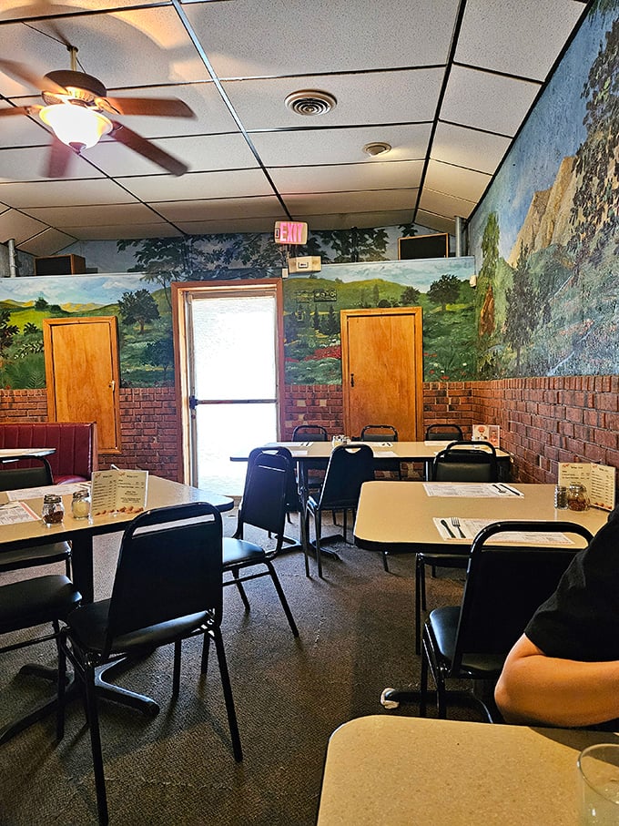 The dining room whispers stories of countless celebrations. These walls have witnessed first dates that turned into marriages and birthdays marked by candles in cannoli.