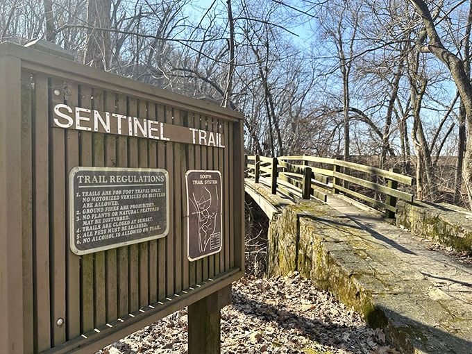Sentinel Trail beckons with wooden bridges and limestone passages&mdash;like a choose-your-own-adventure book where every choice leads to something wonderful.