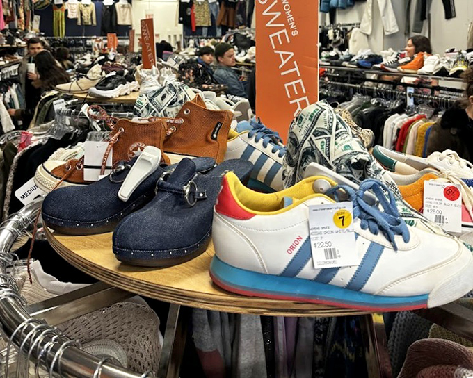 Sneaker enthusiasts, rejoice! From retro Adidas to barely-worn basics, the footwear section is a kicks collector's dream come true.