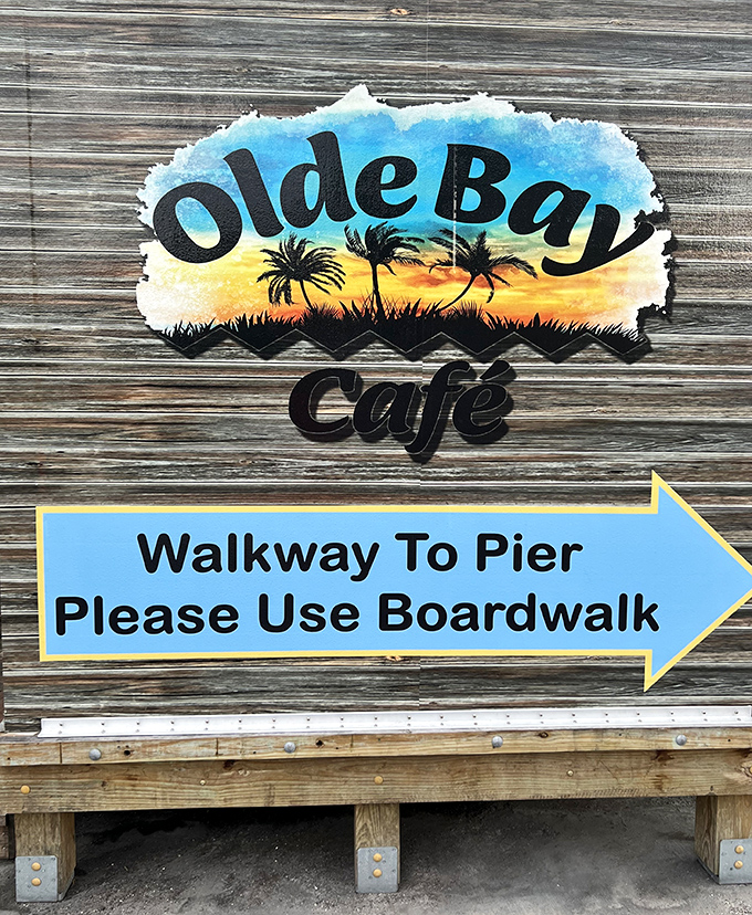 Signage that doesn't just tell you where to go, but promises an experience worth finding. Follow the arrow to seafood nirvana.