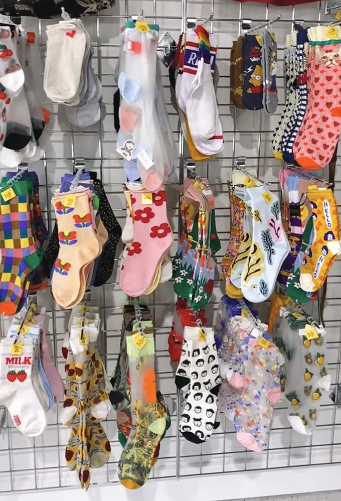 Sock heaven for the quirky-footed. Because life's too short for boring ankles, especially in a state where they're visible year-round.