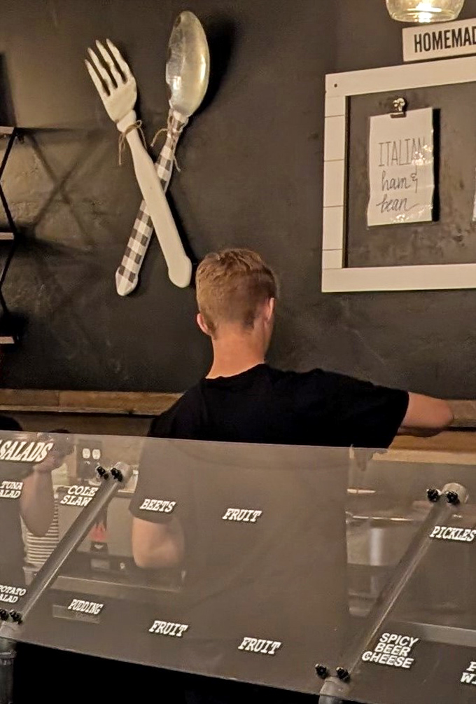 The salad bar setup&mdash;where "eating your vegetables" becomes a delightful prelude rather than a chore.