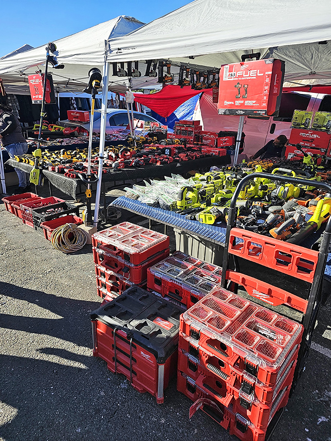 Tool heaven for DIY enthusiasts&mdash;where professional-grade equipment finds new hands ready for weekend projects.