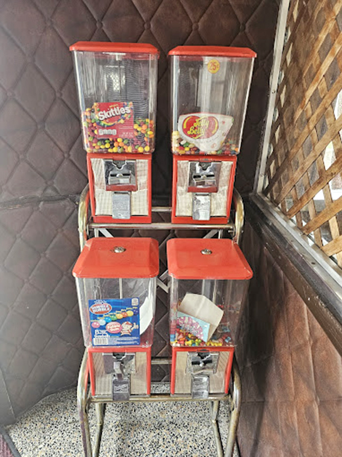 Candy machines standing sentinel by the door&mdash;the final temptation as you waddle out, wondering how you'll ever be hungry again.