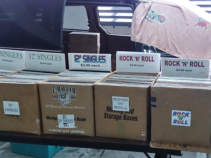 Vinyl revival central! These crates of musical history aren't just records&mdash;they're portals to the soundtrack of generations past, organized by genre.
