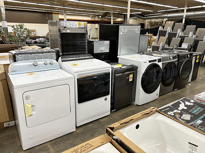Major appliance purchases without major financial commitment? It's possible in this wonderland of washers, dryers, and refrigerators that won't clean out your bank account.