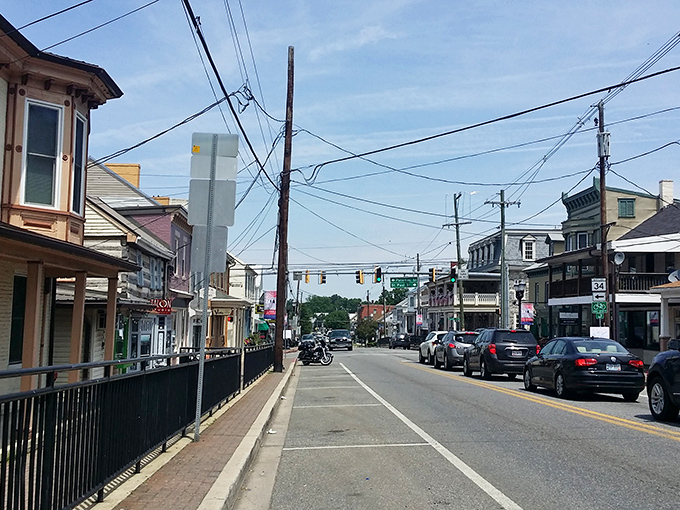 Boonsboro's historic buildings wear their age with dignity, creating a streetscape that feels both familiar and fascinating.