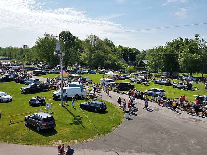 Parking lot transformed! Delaware's market proves you don't need fancy buildings to create shopping magic.