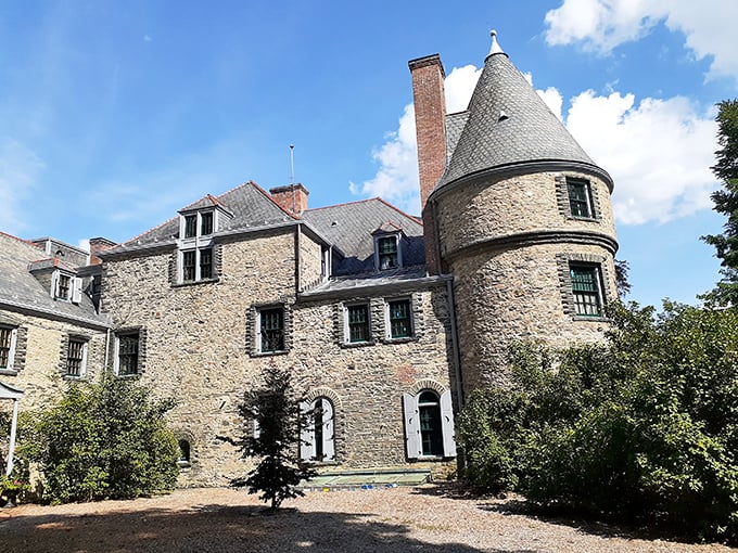 Milford's Grey Towers looks like someone transported a French castle to the Poconos - delightfully unexpected!