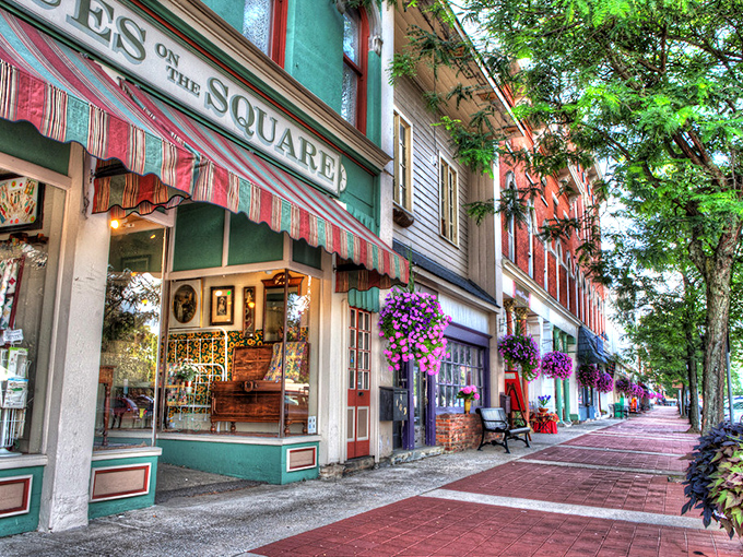 The charming gazebo in Chardon's town square hosts community gatherings throughout the year, from summer concerts to holiday celebrations.