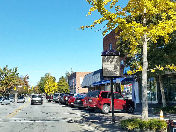 Brick buildings stand sentinel over streets where time seems to have slowed to a pleasant stroll.