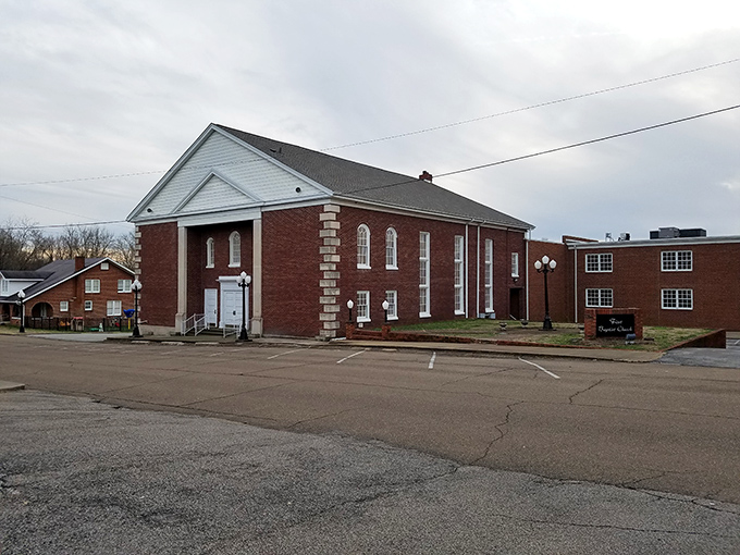 Small-town churches like this anchor communities with the kind of stability retirees crave most.