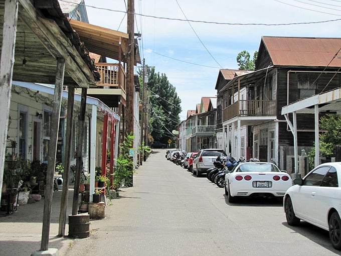 The narrow main street of Locke preserves a rare chapter of Chinese-American history.