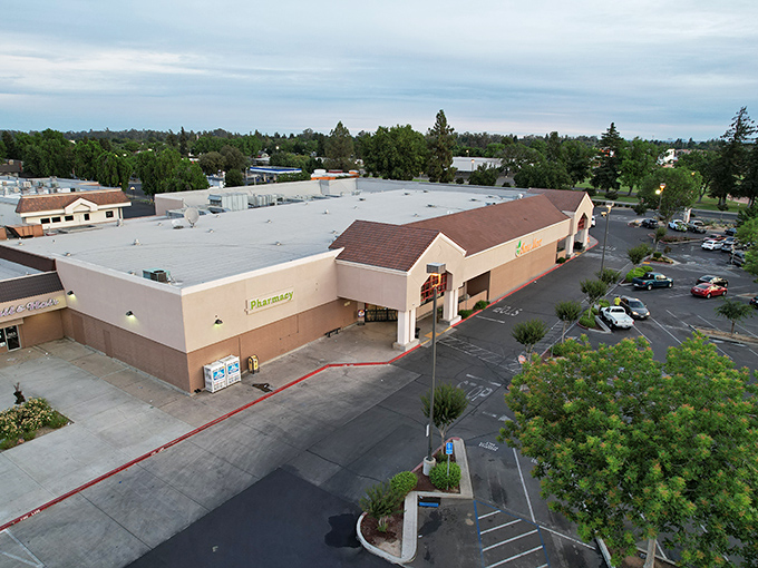 From this bird's-eye view, Merced spreads across the valley floor like a well-planned community that values both growth and green space.
