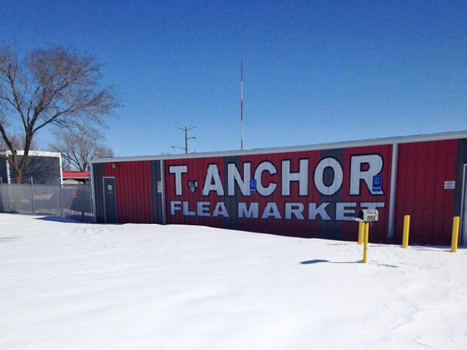 Snow day surprise! Even winter weather can't stop the dedicated shoppers at Amarillo's beloved T Anchor Flea Market.