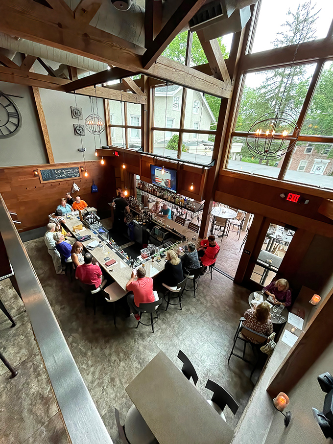 From this second-floor perch, you can watch the ballet of dining unfold below&mdash;a reminder that restaurants are theaters where the food is the star.