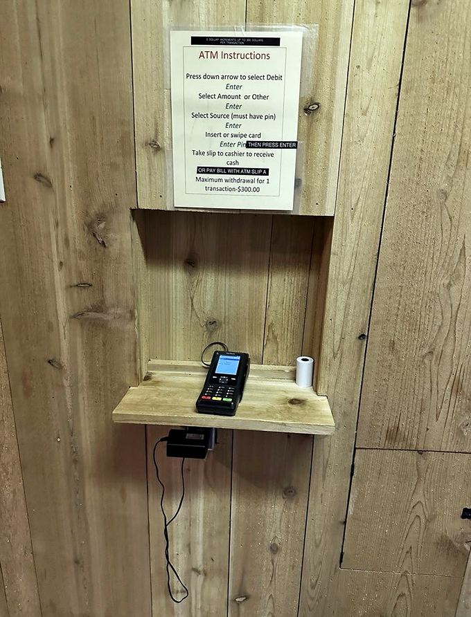 Even the ATM setup speaks to Luigi's old-school charm&mdash;cash is king in this kingdom of carbs and cheese.