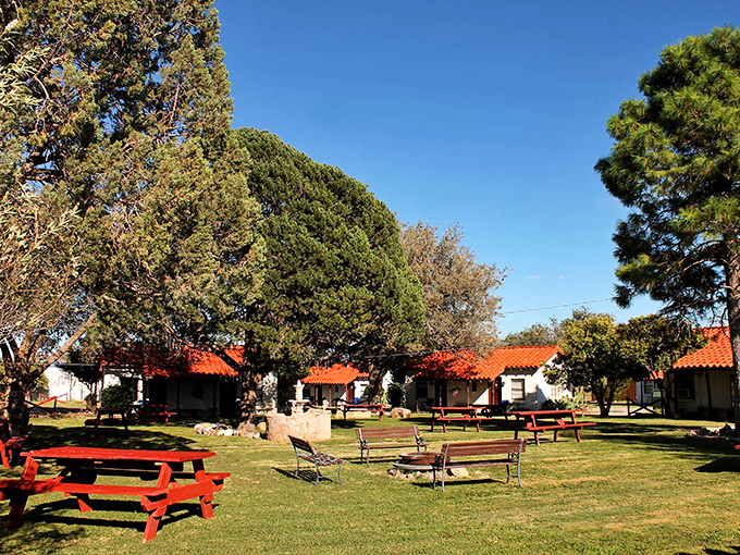Antelope Lodge's courtyard invites lazy afternoons of doing absolutely nothing&mdash;perhaps the most luxurious activity in our overscheduled world.