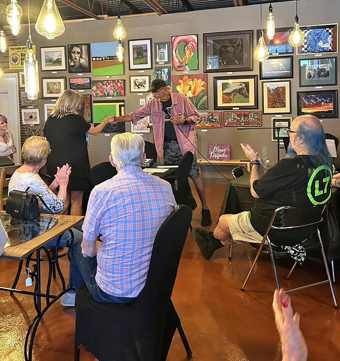 More than just shopping&mdash;Home Again hosts community events where local artists share their talents, proving secondhand stores build firsthand connections.