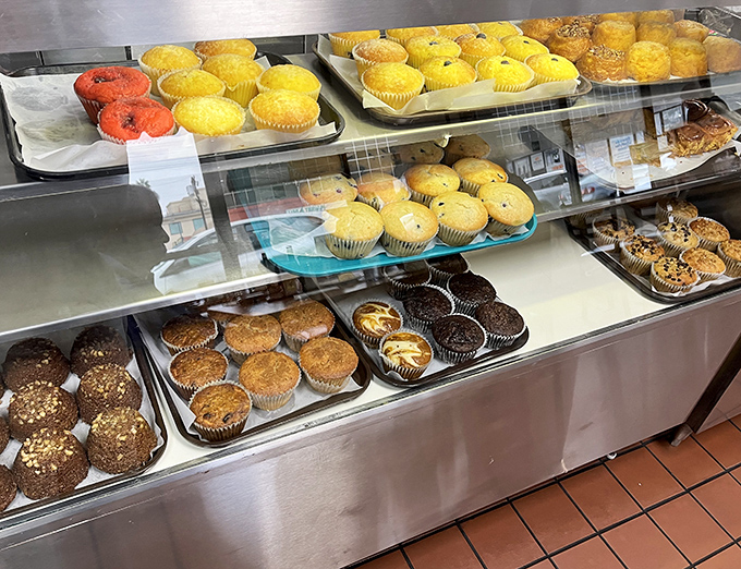 Display cases that whisper sweet nothings to your willpower, and usually win the argument.