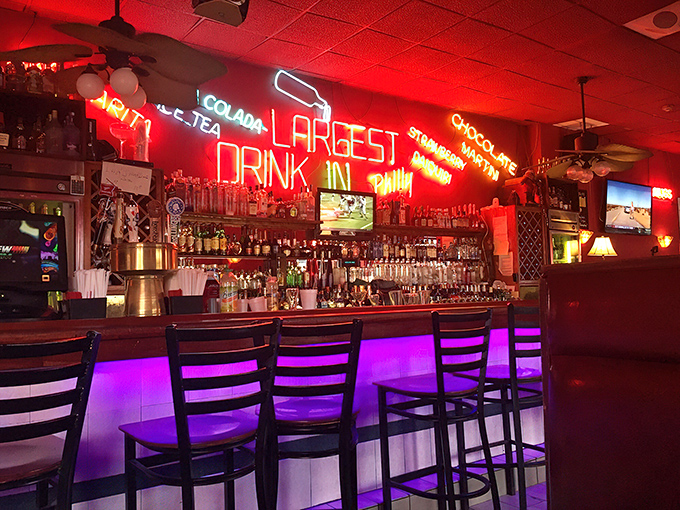 "LARGEST DRINK IN PHILLY" proclaims the neon sign, because at Max's, everything &ndash; including hospitality &ndash; comes in generous portions.