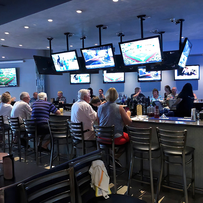 A well-stocked bar ready to pour everything from chianti to cocktails. Because good Italian food deserves proper liquid accompaniment.