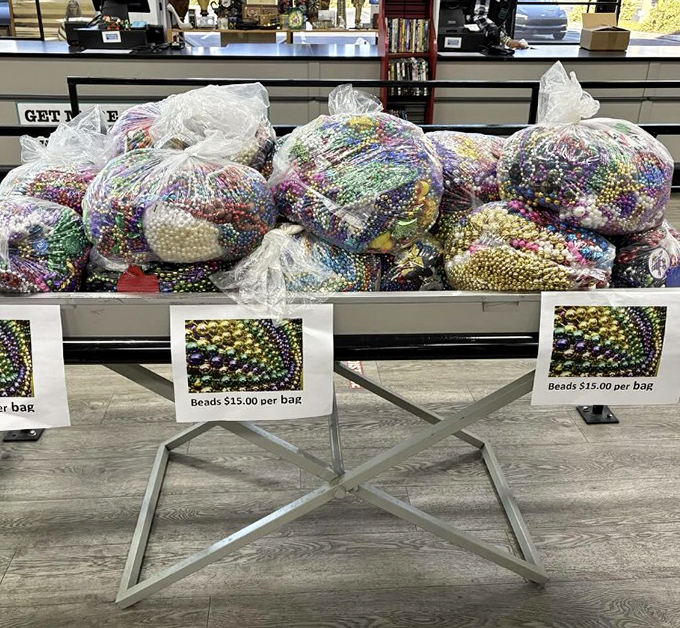 Mardi Gras every day! These bead bags are ready for crafters, party planners, or anyone who believes more sparkle is always better.