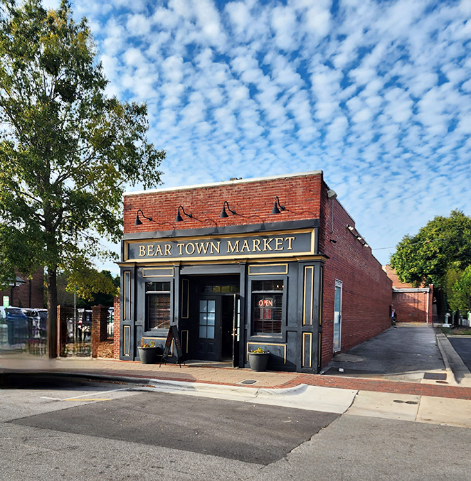 Bear Town Market's unassuming brick exterior houses local treasures. Small storefronts like these are where the best conversations with strangers-turned-friends happen.