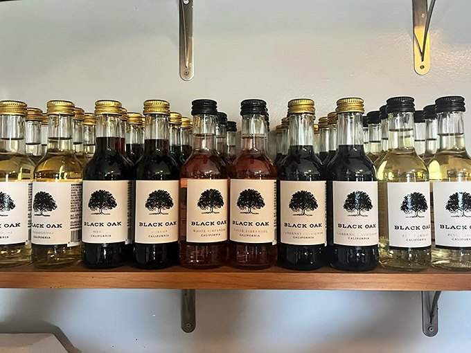 Wine selection that says "we're casual, but we've got options" &ndash; exactly what you want to see.