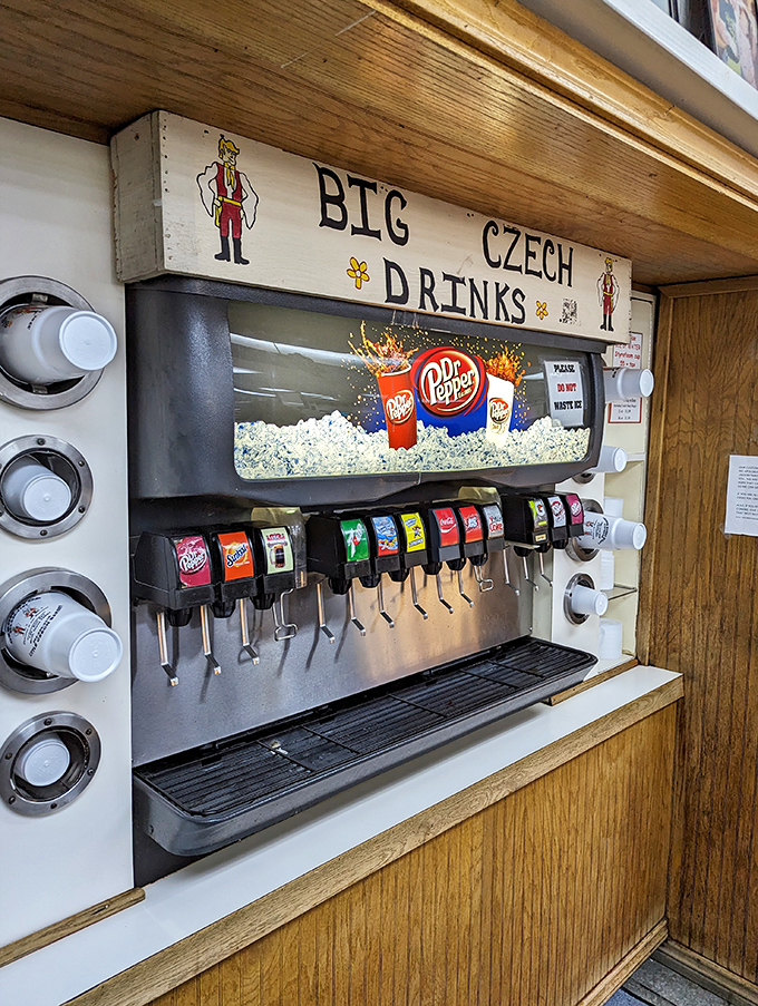 "Big Czech Drinks" &ndash; because after sampling half the bakery case, you'll need something to wash down all that pastry perfection.
