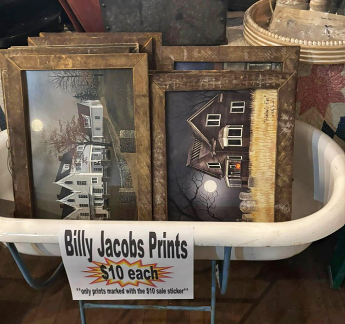 More Billy Jacobs prints showcasing moonlit homes that somehow make you long for simpler times, even if those times never actually existed for you.