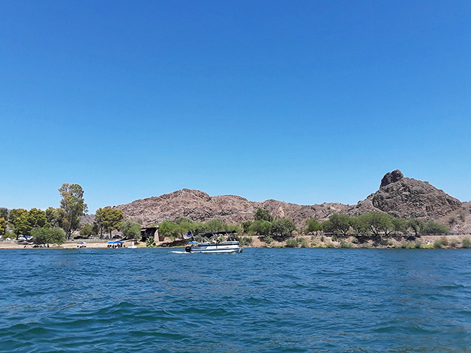 Boating paradise where the water shifts between emerald and turquoise depending on the sun's mood that day.