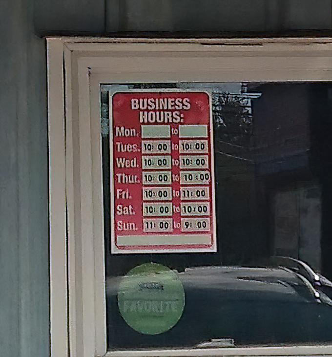 These hours aren't just a schedule – they're a promise that deliciousness awaits you almost any time the craving strikes.