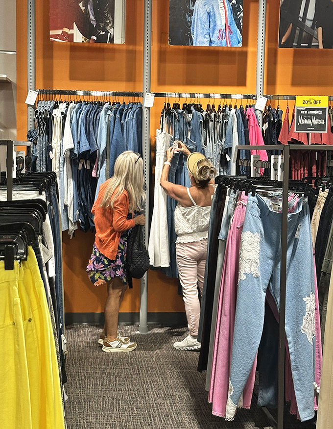 The thrill of the hunt captured in its natural state. These shoppers have developed a sixth sense for finding that perfect piece.
