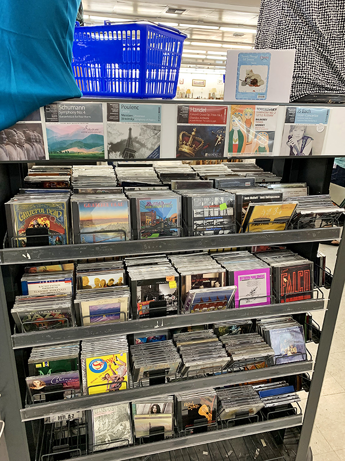 From Grateful Dead to Bach, the music selection spans decades and genres. Someone's discarded soundtrack might become your new favorite album.