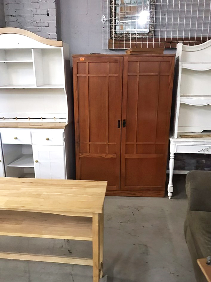 Cabinet lineup that spans decades of design evolution&mdash;from mid-century modern to "I remember when my parents had that exact piece!"