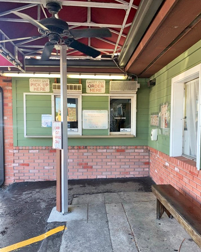 The carry-out window&mdash;where locals in the know skip the wait but never the flavor. Some treasures are worth taking home.