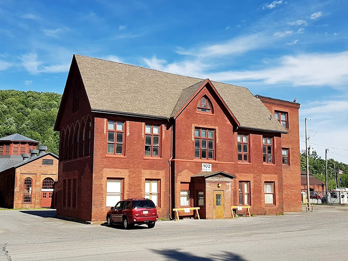 This unassuming brick building houses creative sparks that keep Johnstown's industrial heritage alive, where retirement hobbies can literally be forged in fire.