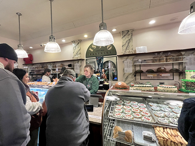 The counter at Isgro's has seen generations of Philadelphians pointing, choosing, and leaving with white boxes tied with string. Some traditions are worth preserving.