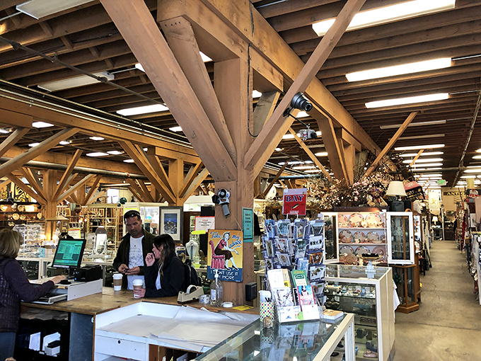 Where transactions happen but conversations are the real currency. Notice the wooden beams&mdash;they've heard every "My grandmother had one just like this!"