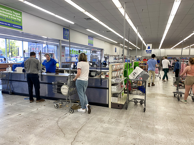 The finish line where your pile of treasures transforms into the best deal you've scored all month.