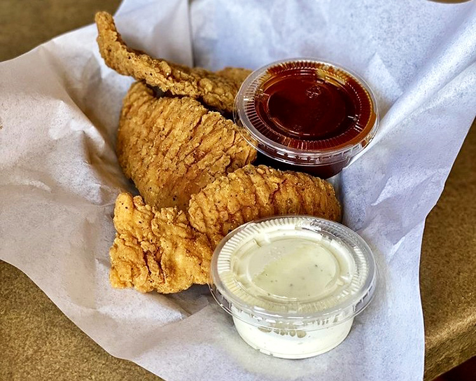 Chicken strips that put fast food versions to shame. Crispy, juicy, and perfect for dipping&mdash;comfort food that transcends age and trendiness.