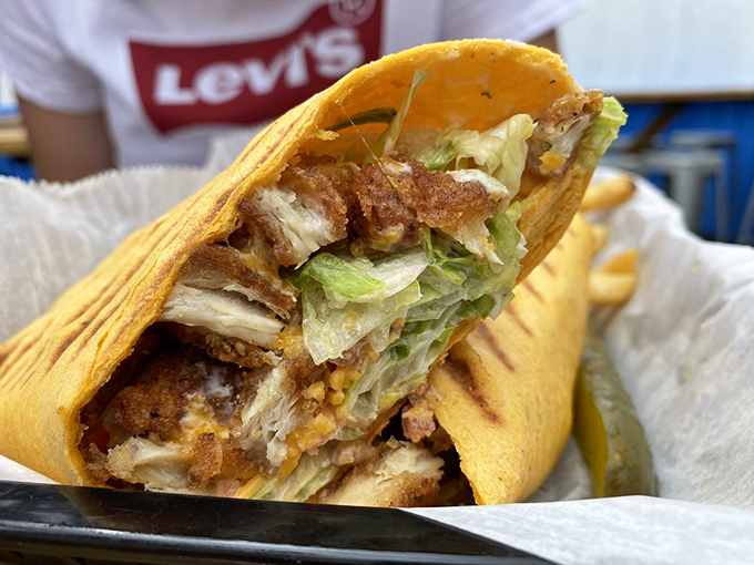 This chicken wrap holds more flavor than most restaurants fit in their entire dinner menu.