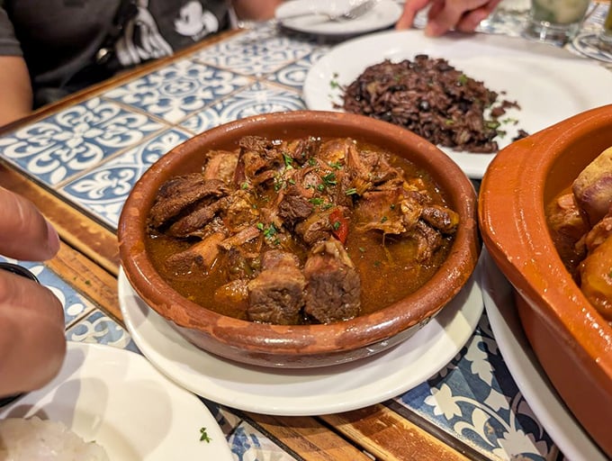 This isn't just stew &ndash; it's a savory time machine of tender meat swimming in a sauce worth bottling and taking home.