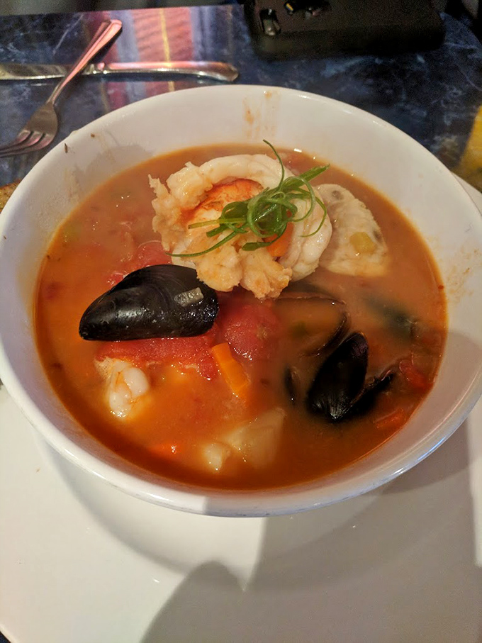 This cioppino is like a United Nations of seafood&mdash;mussels, shrimp, and fish holding a delicious summit in tomato-herb broth diplomacy.