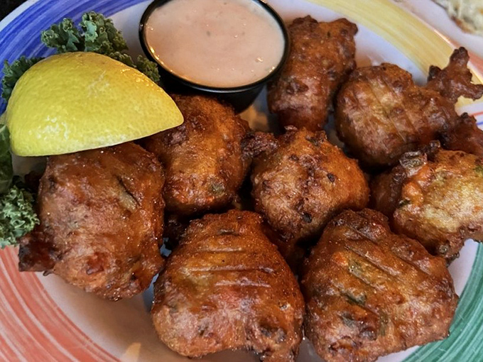 Conch fritters that crunch then melt &ndash; little golden orbs of happiness that make you wonder why you'd ever eat anything else.